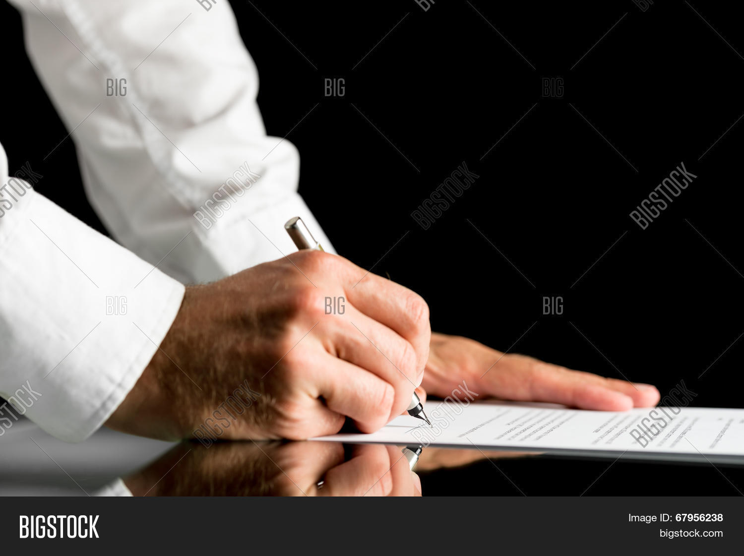 Man Signing Pen Image & Photo (Free Trial) | Bigstock