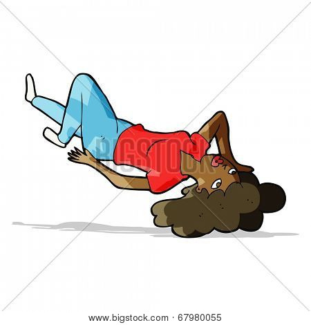 Cartoon Woman Lying Vector & Photo (Free Trial) | Bigstock