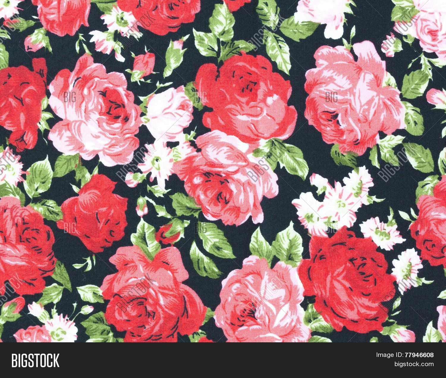 Fabric Roses Wallpaper Image & Photo (Free Trial) | Bigstock