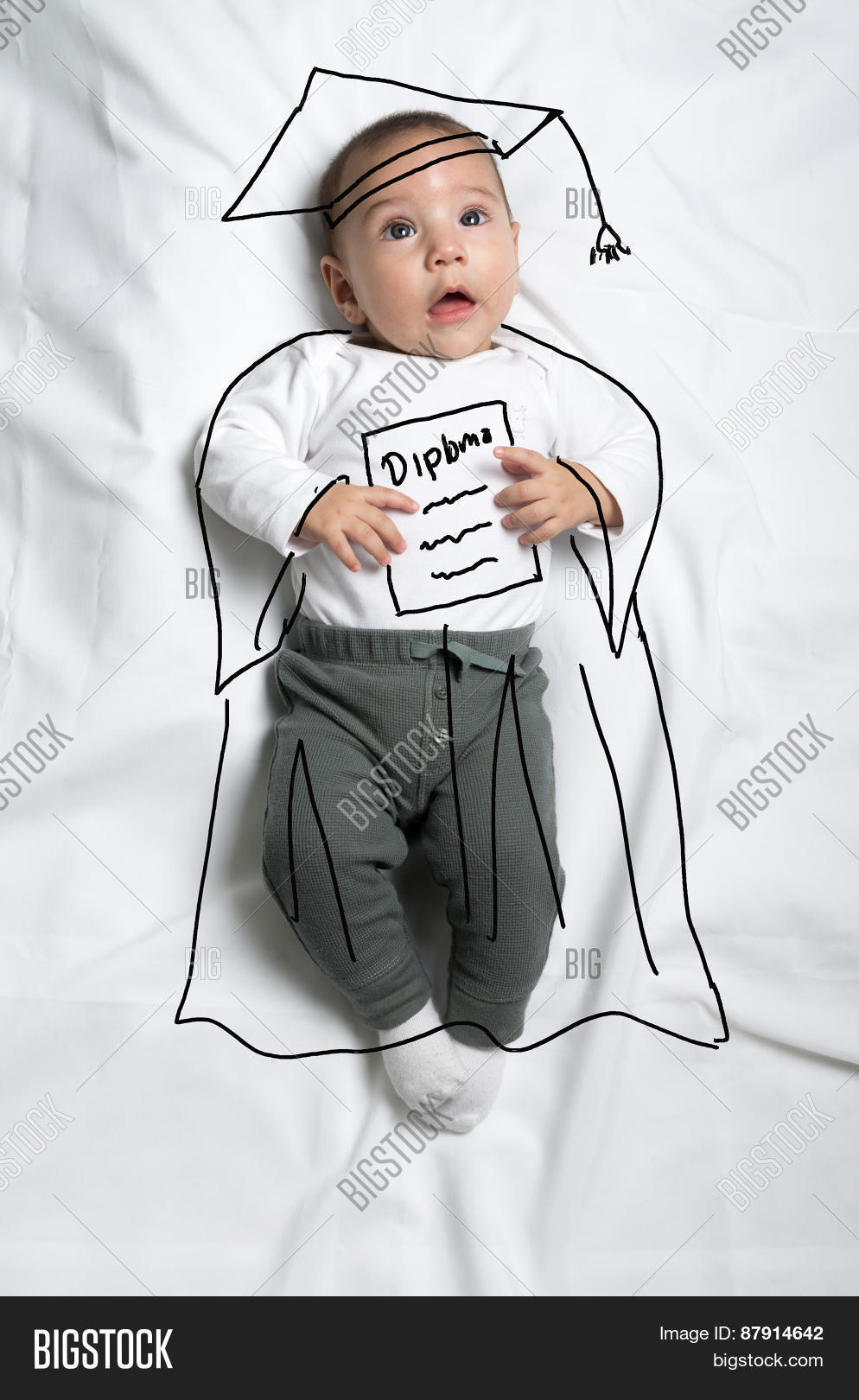Cute Baby Boy Wearing Image & Photo (Free Trial) | Bigstock