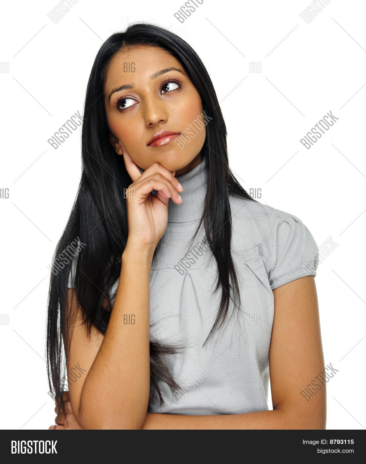 Indian Thoughtful Girl Image & Photo (Free Trial) | Bigstock