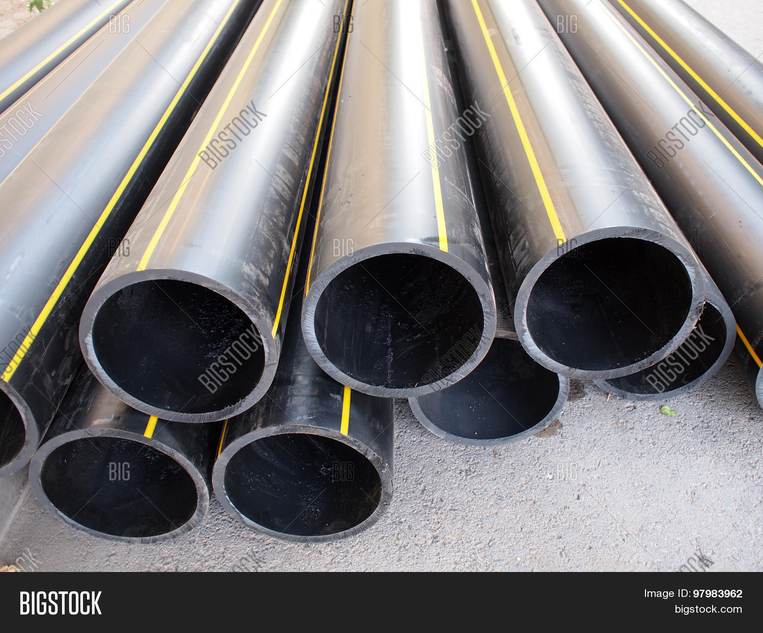 Big Black Pipe Closeup Image & Photo (Free Trial) | Bigstock
