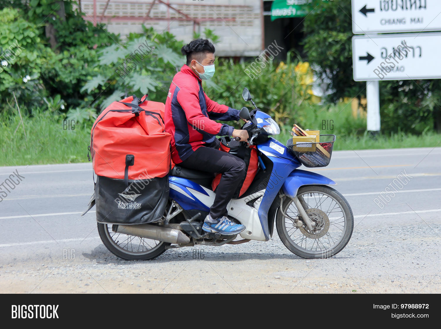 Postman Thailand Post Image & Photo (Free Trial) | Bigstock