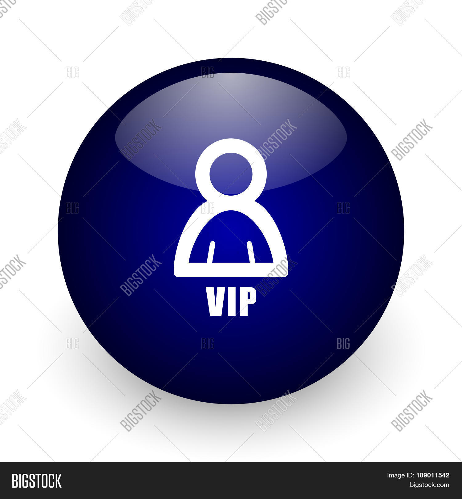 Vip Blue Glossy Ball Image & Photo (Free Trial) | Bigstock
