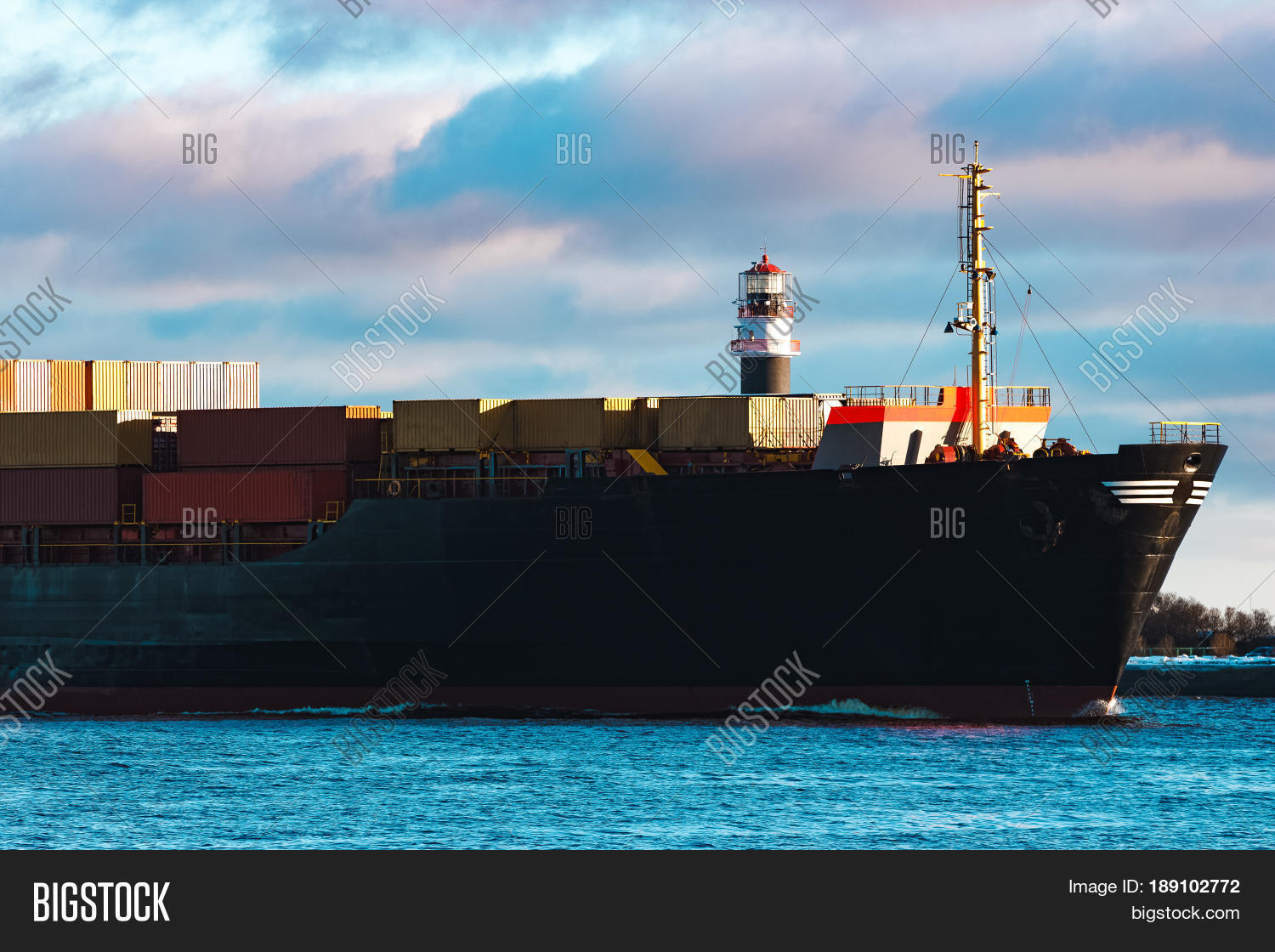 Black Cargo Ship Image & Photo (Free Trial) | Bigstock