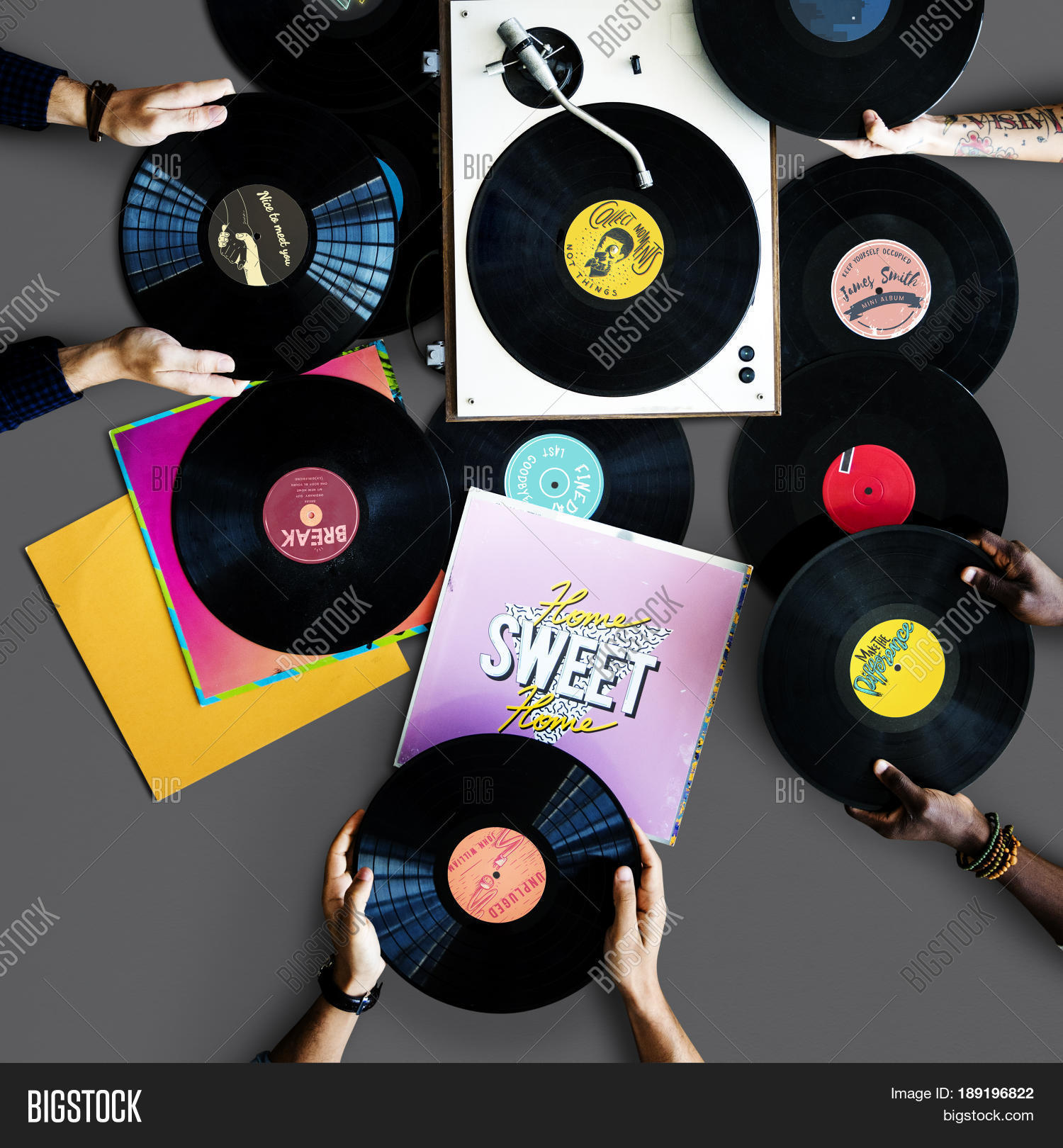 Hands Holding Vinyl Image & Photo (Free Trial) | Bigstock