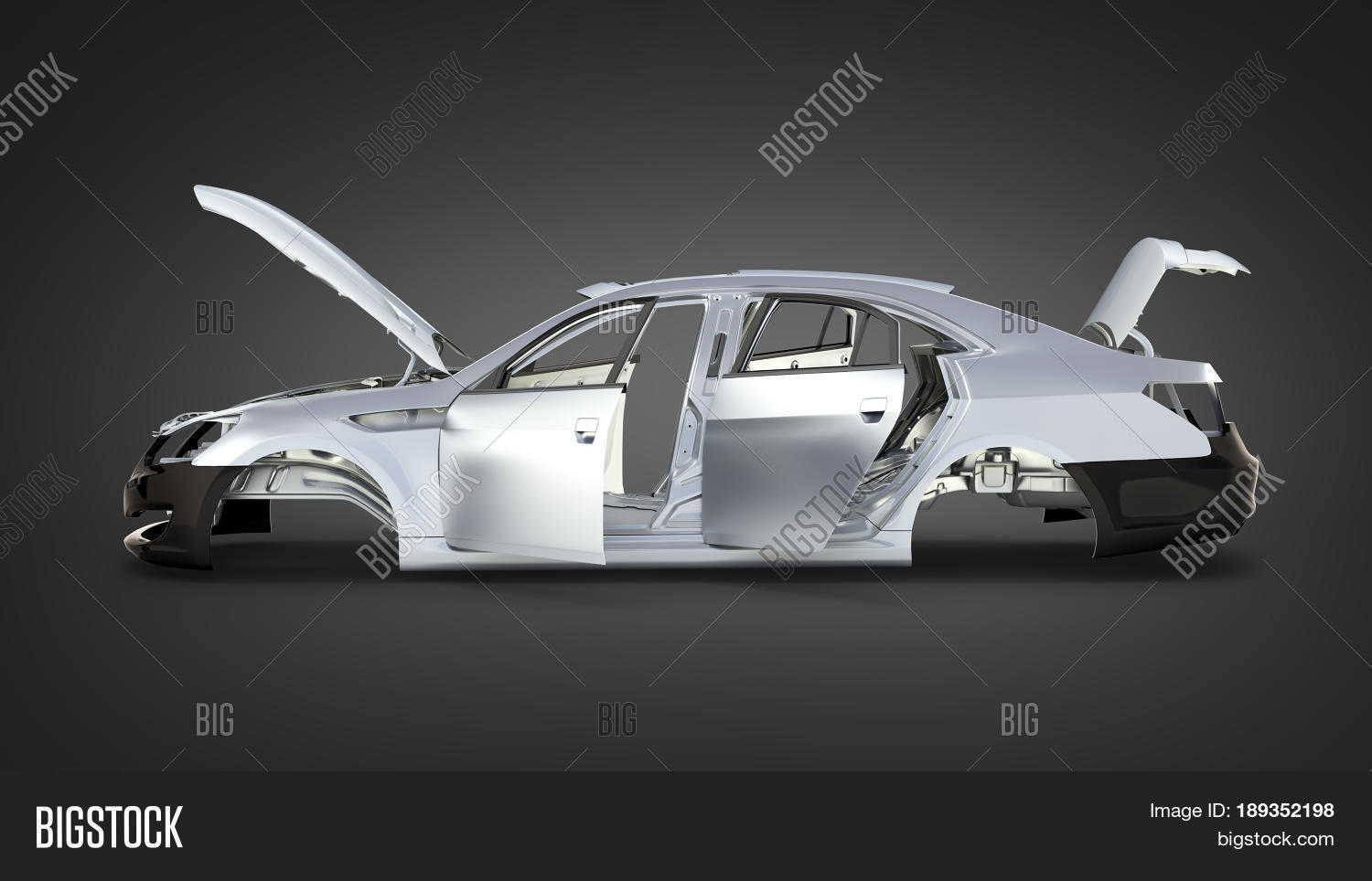 Body Car No Wheel On Image & Photo (Free Trial) | Bigstock