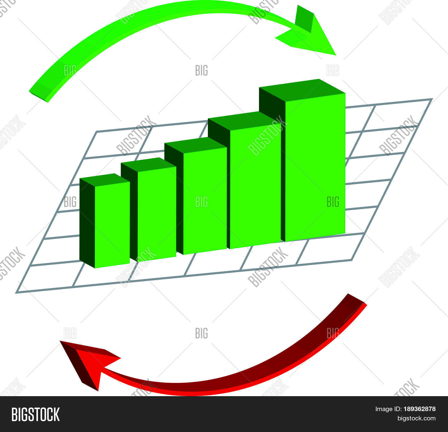 Abstract Graph On Vector & Photo (Free Trial) | Bigstock