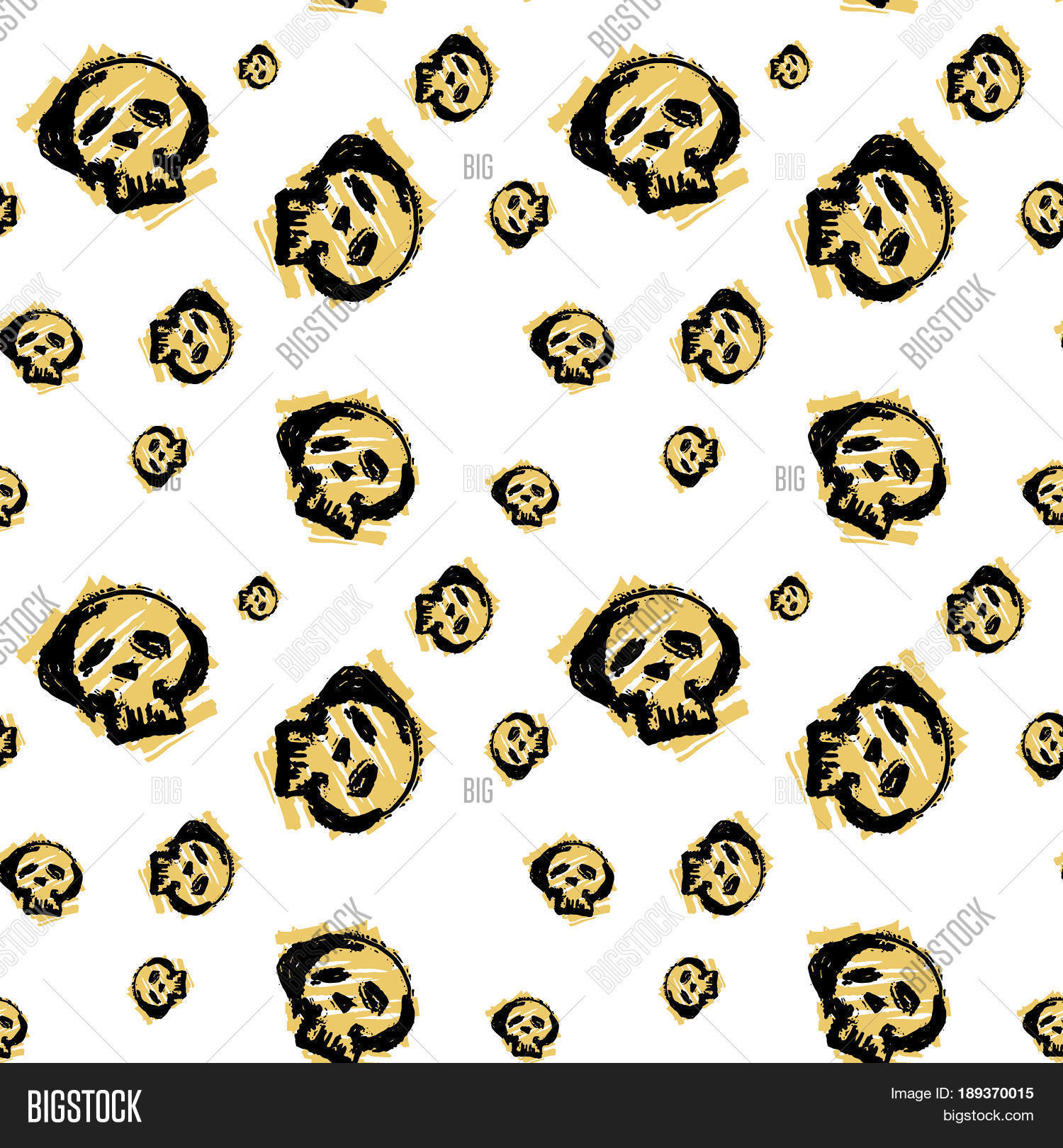 Seamless Skulls Vector & Photo (Free Trial) | Bigstock
