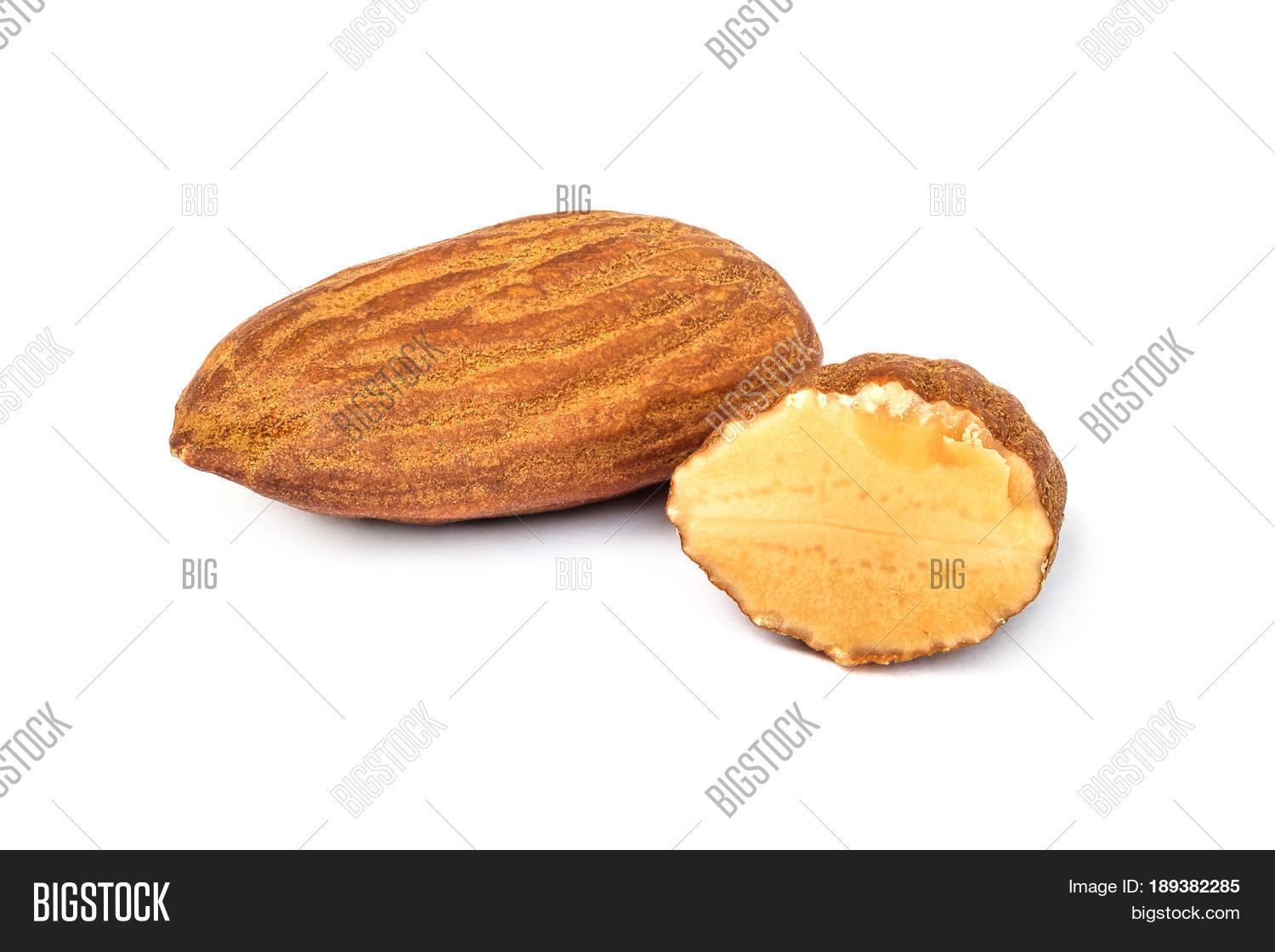 Almond Half Cut Image & Photo (Free Trial) | Bigstock