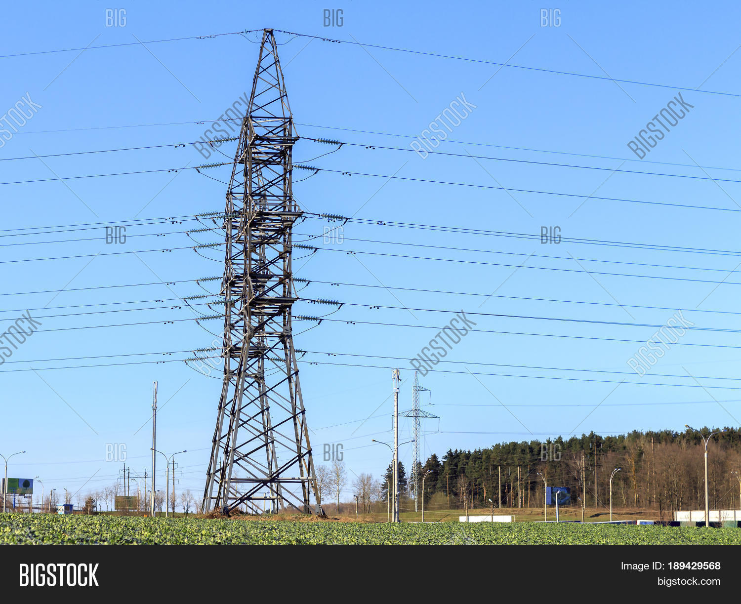 Electrical Powerlines Image & Photo (Free Trial) | Bigstock