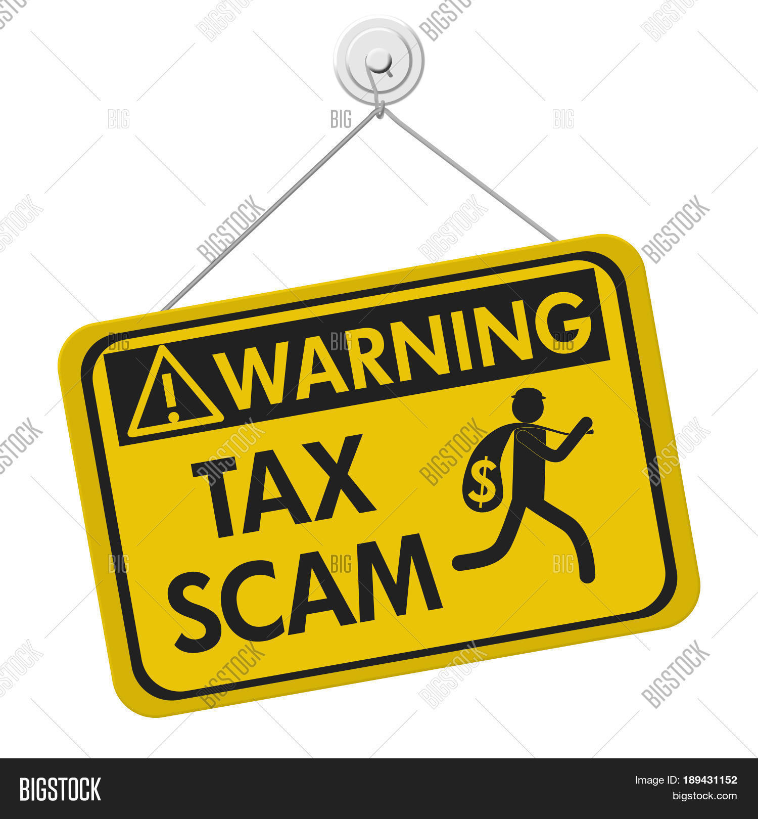 Tax Scam Warning Sign Image & Photo (Free Trial) | Bigstock