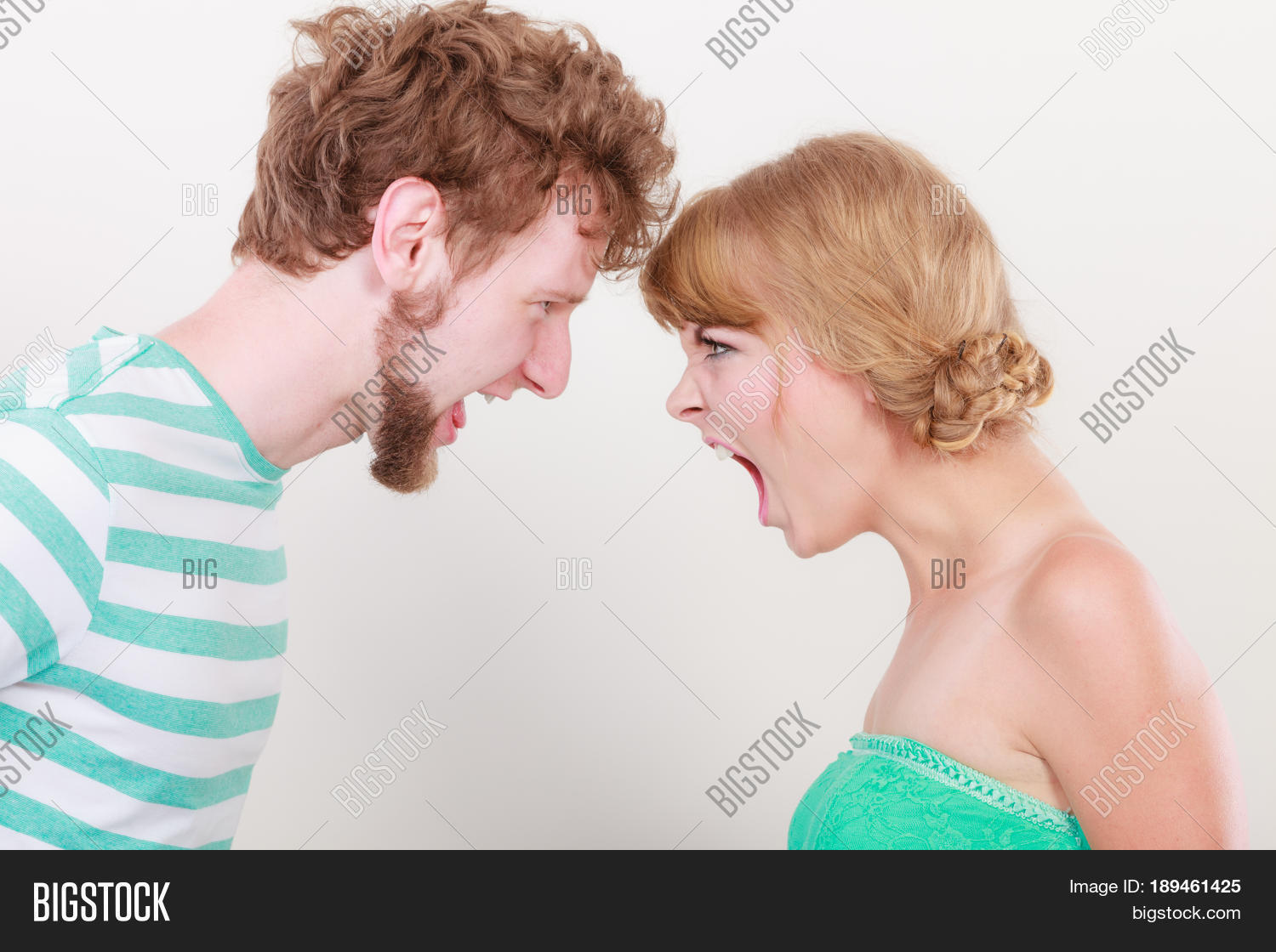 Angry Woman Man Image & Photo (Free Trial) | Bigstock