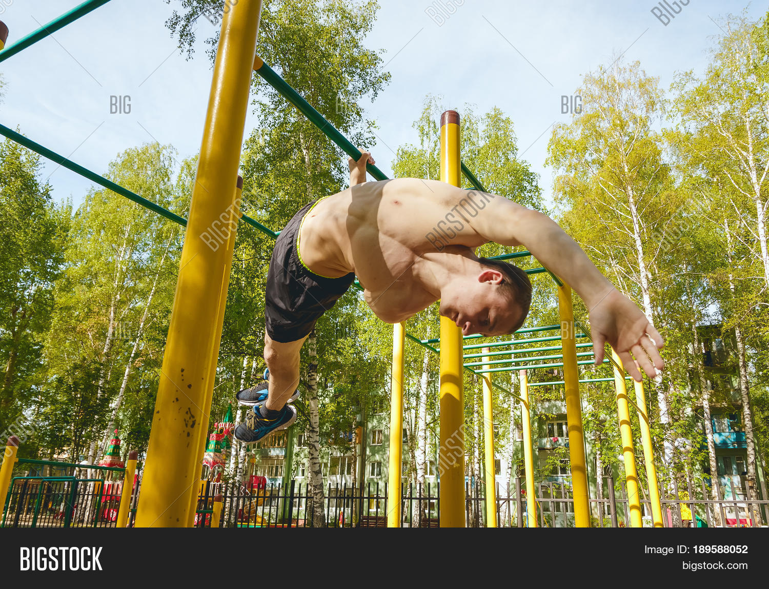 Fitness Man Bar. Image & Photo (Free Trial) | Bigstock