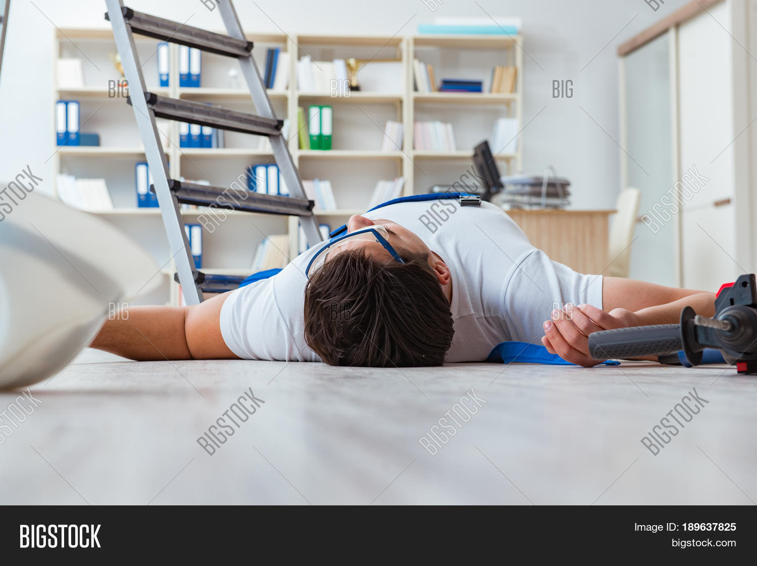Worker After Falling Image & Photo (Free Trial) | Bigstock