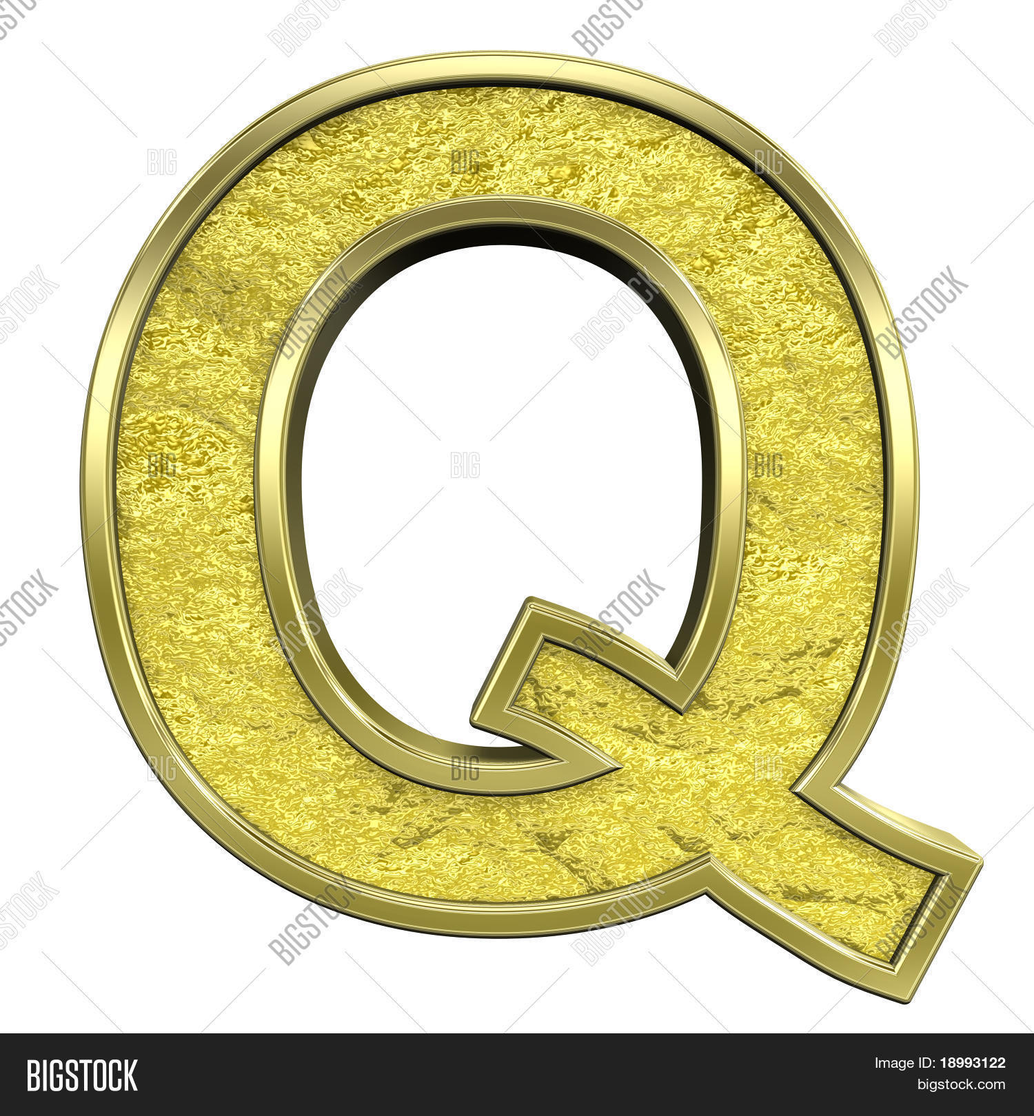 One Letter Gold Cast Image & Photo (Free Trial) | Bigstock