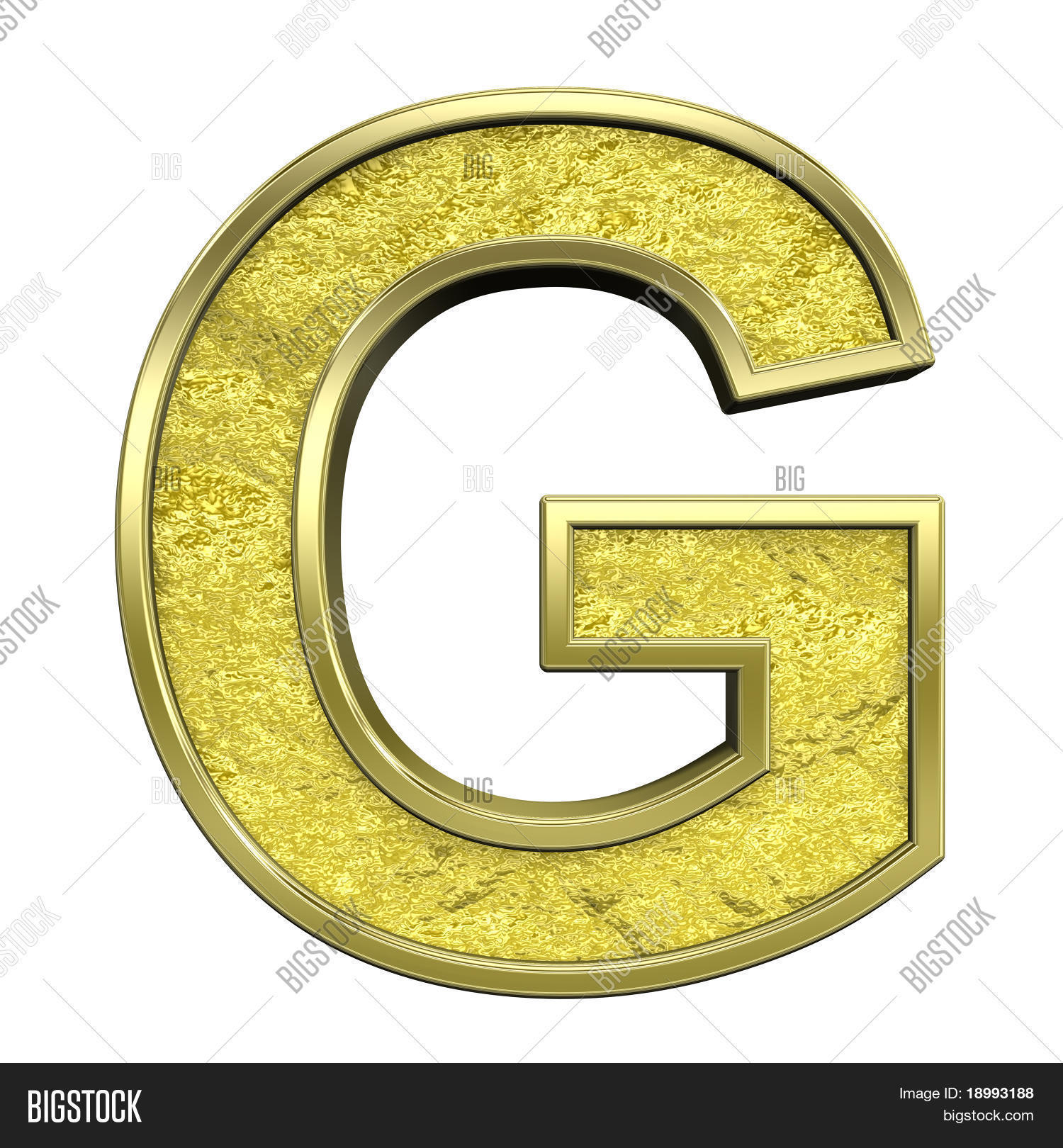 One Letter Gold Cast Image & Photo (Free Trial) | Bigstock