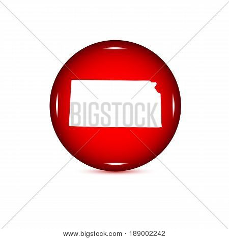 Map U.S. State Kansas Vector & Photo (Free Trial) | Bigstock