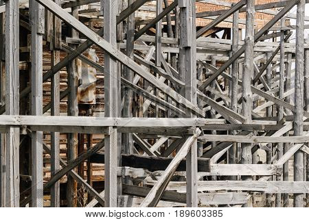 Old Wooden Scaffolding Image & Photo (Free Trial) | Bigstock