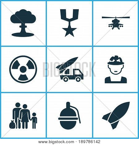 Combat Icons Set. Vector & Photo (Free Trial) | Bigstock