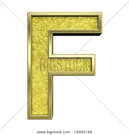 One Letter Gold Cast Image & Photo (Free Trial) | Bigstock