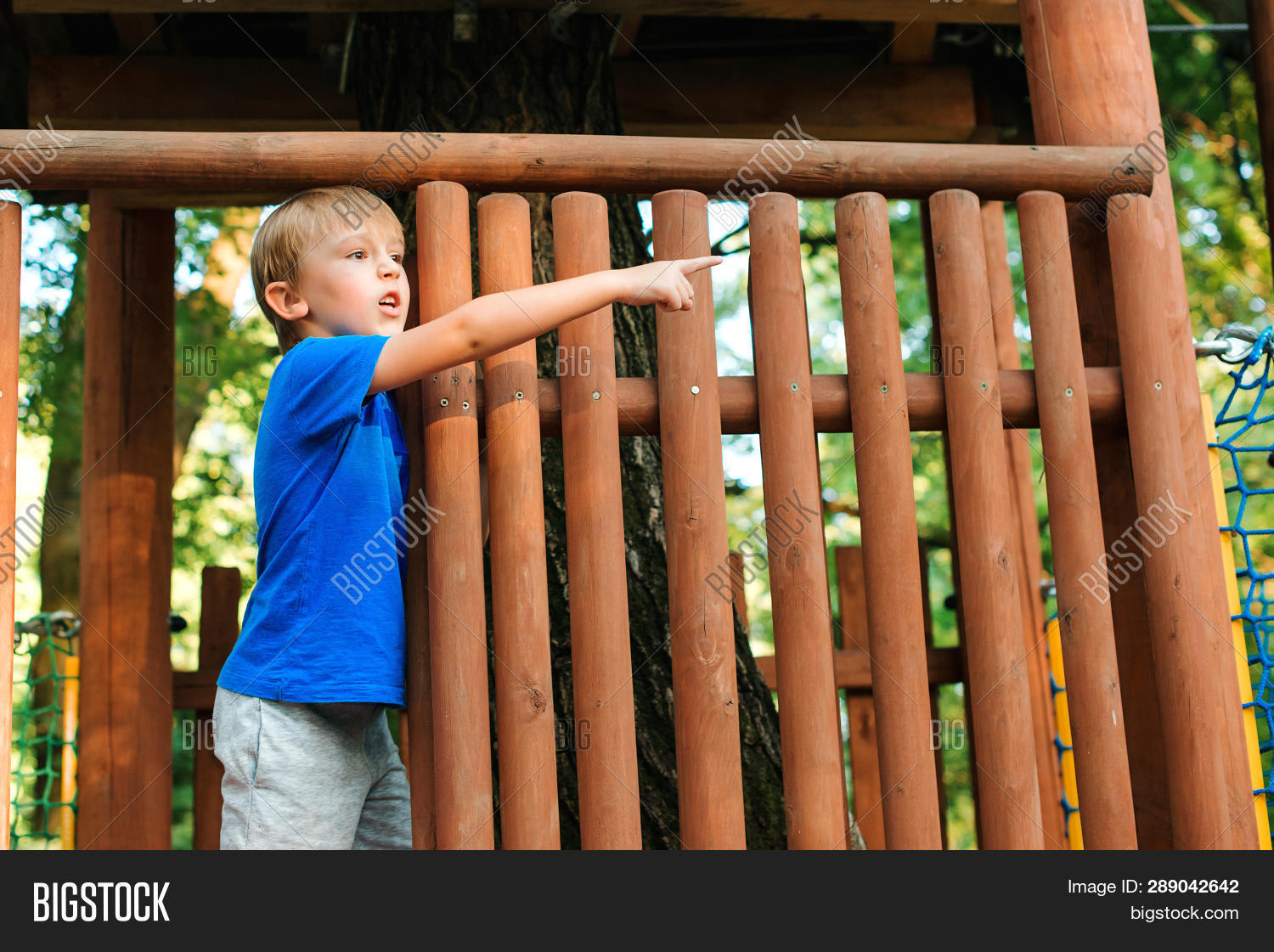 Cute Kid Playing Tree Image & Photo (Free Trial) | Bigstock