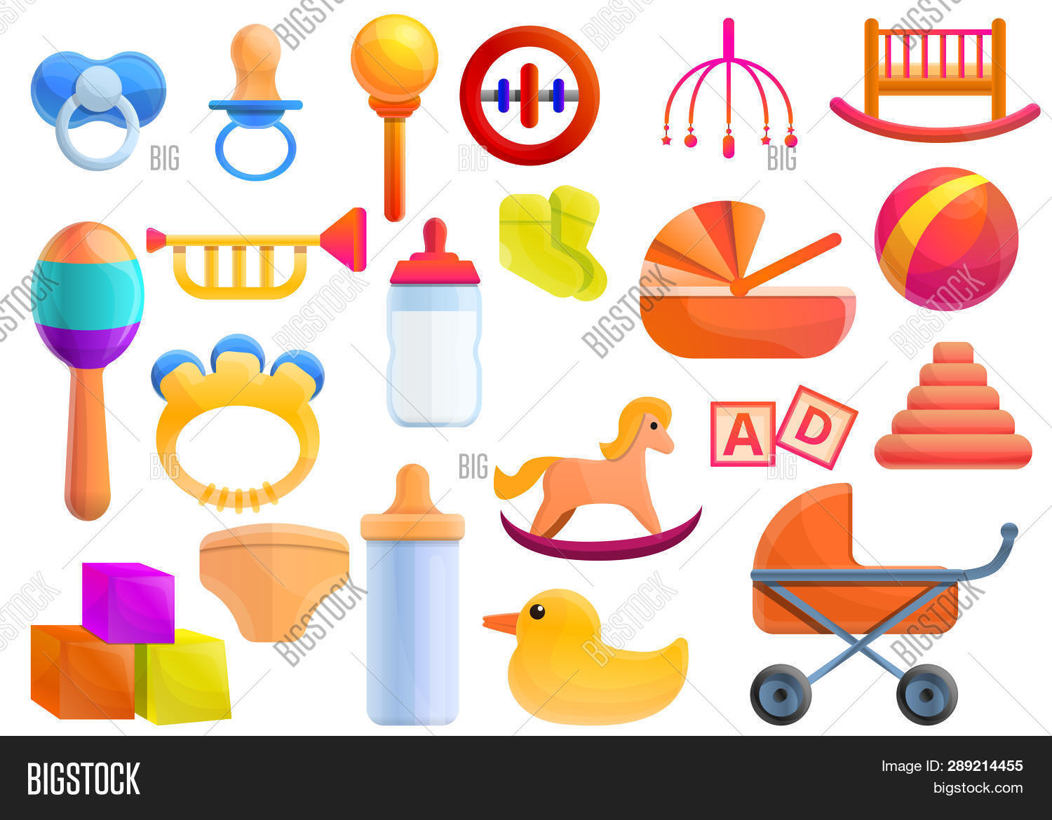 Baby Items Icons Set. Image & Photo (Free Trial) | Bigstock