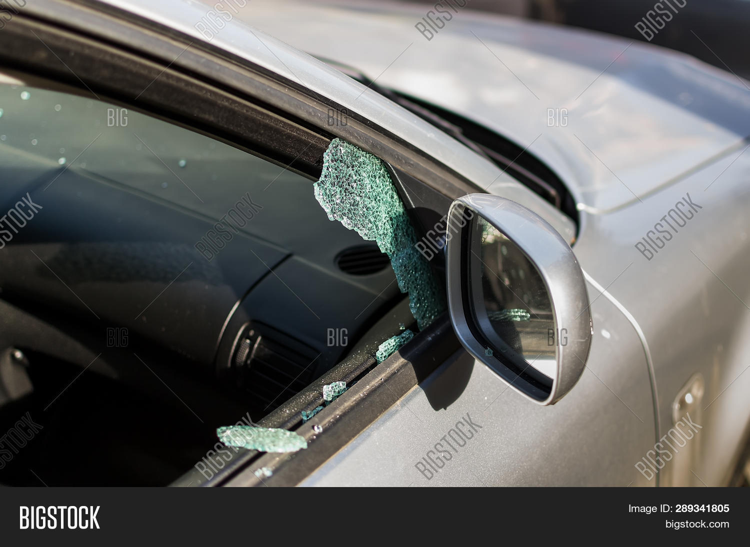 Car Window Smashed By Image & Photo (Free Trial) | Bigstock