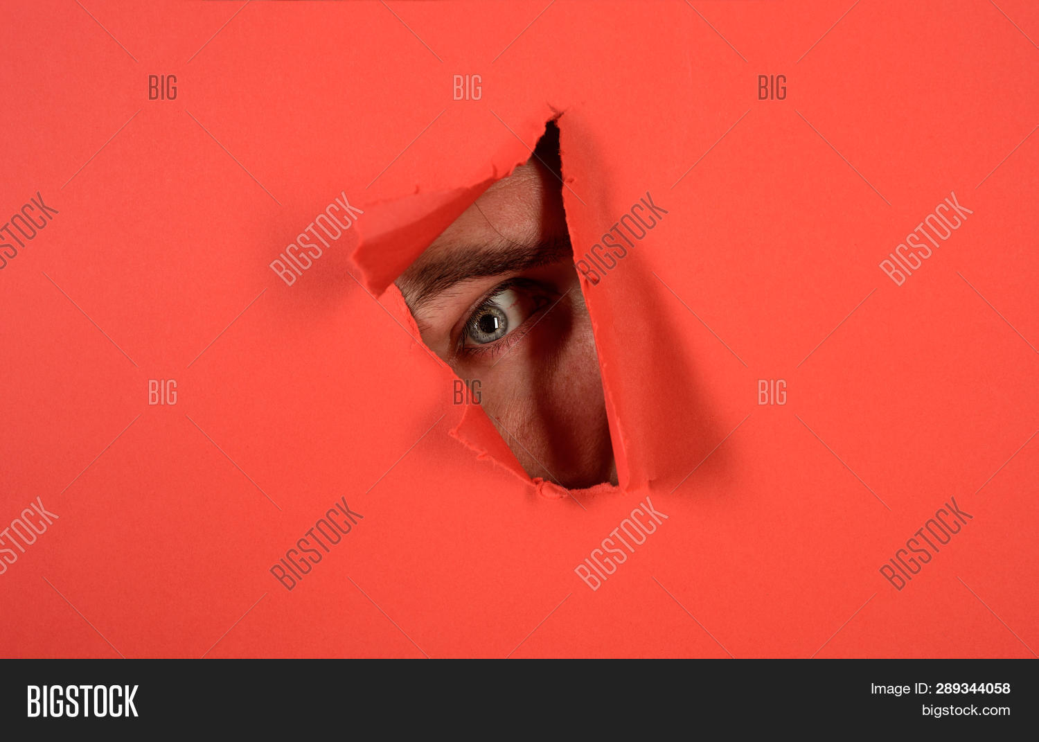 Through Paper. Man Image & Photo (Free Trial) | Bigstock