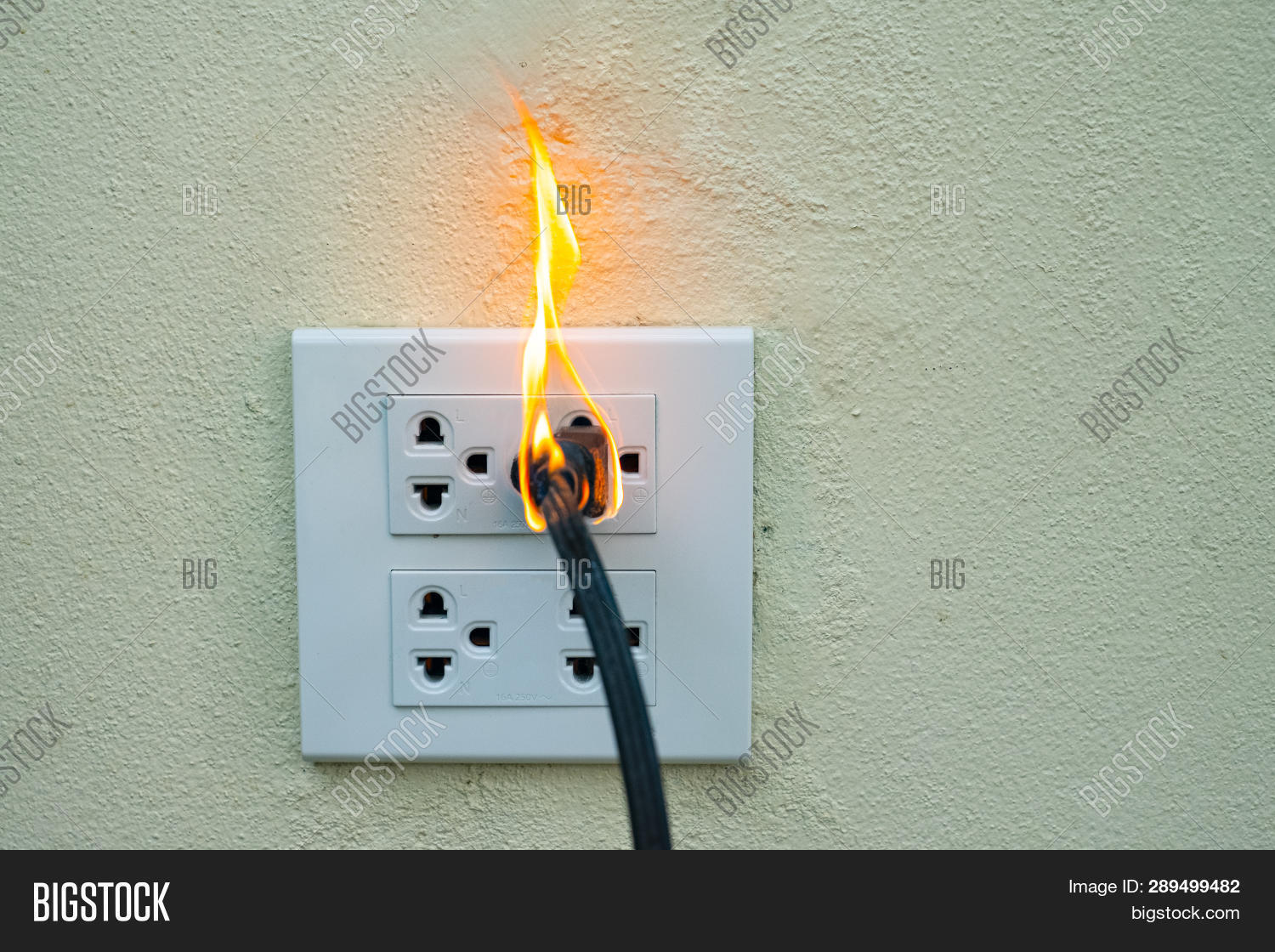 On Fire Electric Wire Image & Photo (Free Trial) | Bigstock