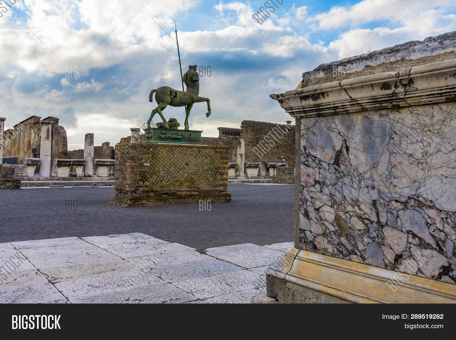 Bronze Statue Ruins Image & Photo (Free Trial) | Bigstock