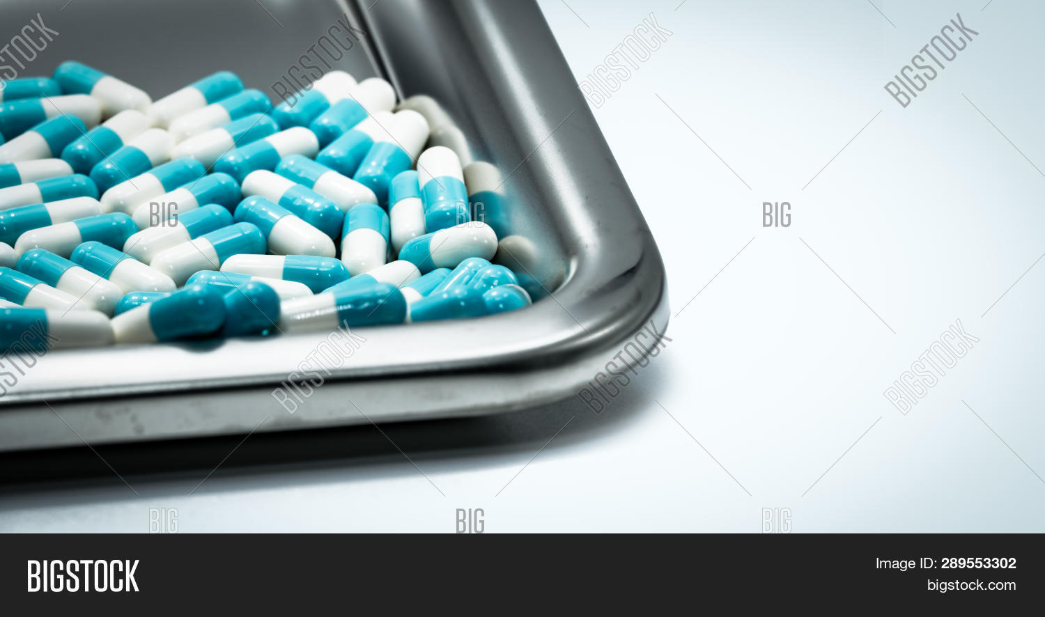 Blue-white Capsule Image & Photo (Free Trial) | Bigstock