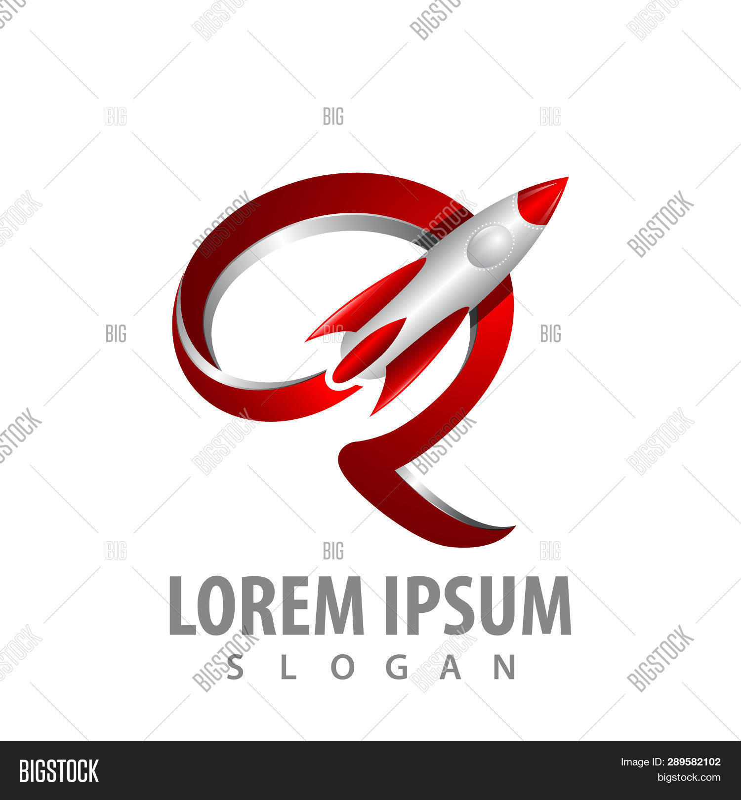 3D Rocket R Letter Vector & Photo (Free Trial) | Bigstock