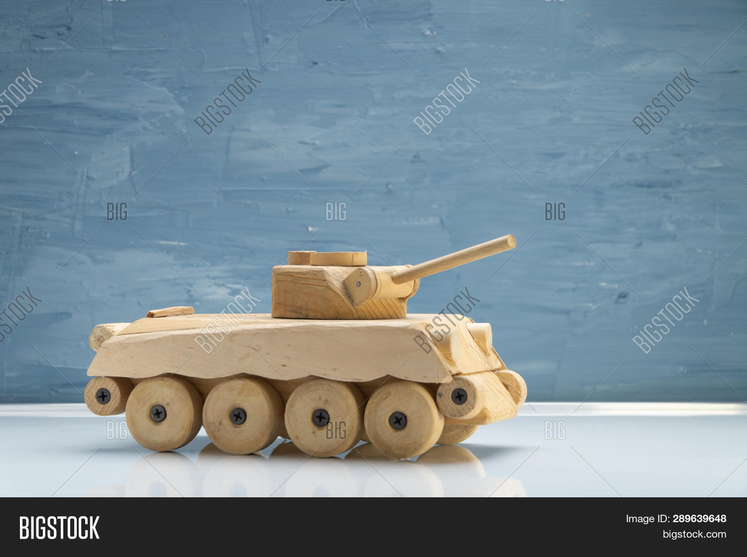Wood Tank On Blue Image & Photo (Free Trial) | Bigstock