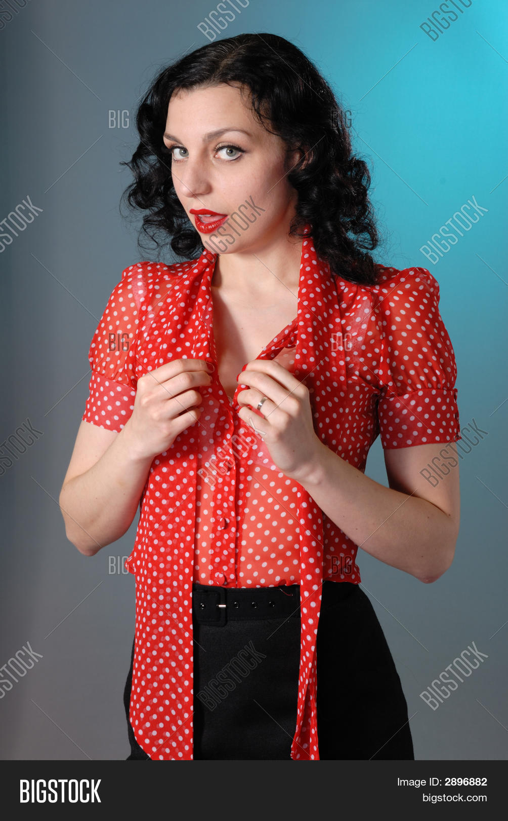 Retro Pin- Girl Image & Photo (Free Trial) | Bigstock