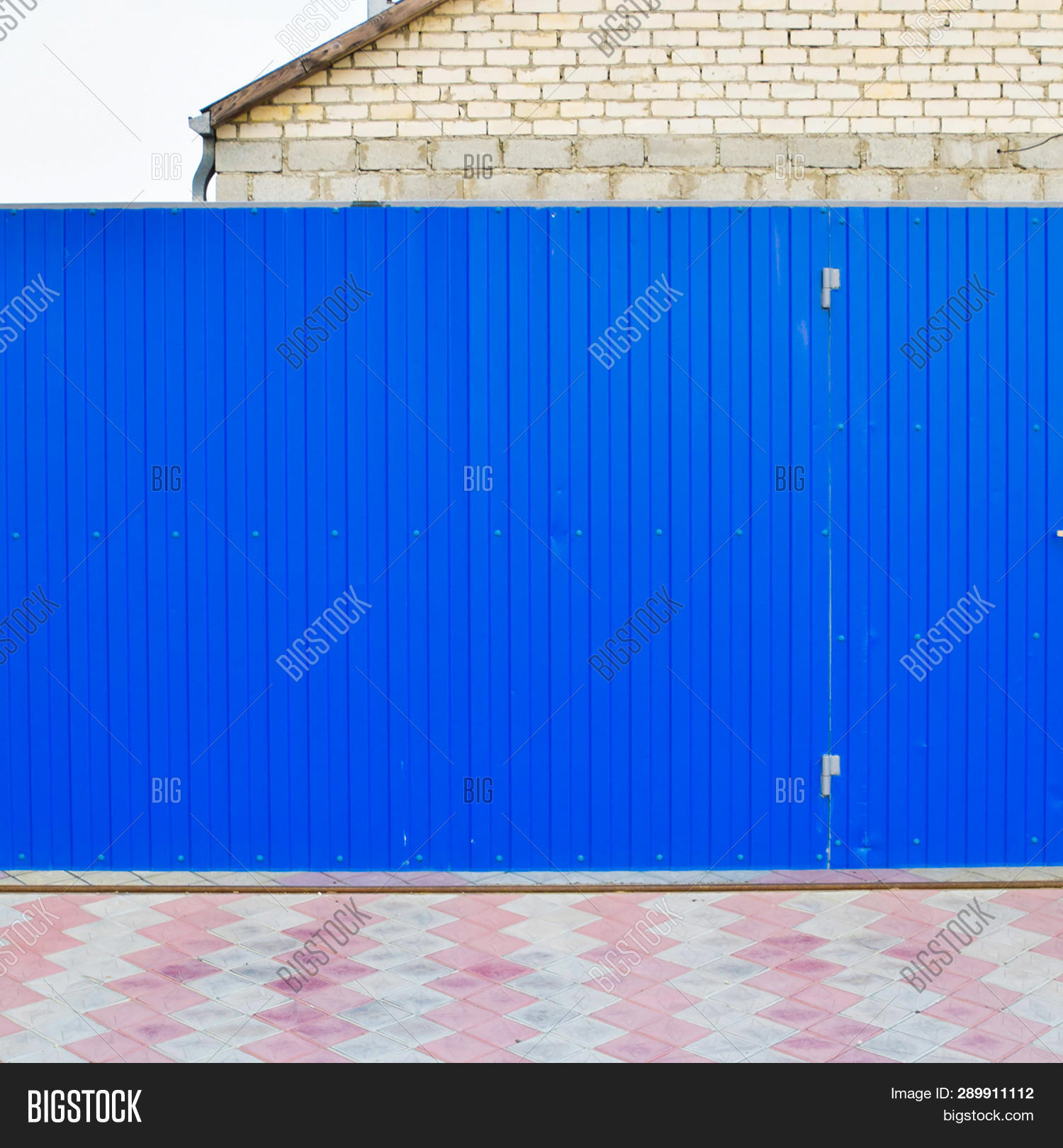 Blue Gate Fence. Fence Image & Photo (Free Trial) | Bigstock