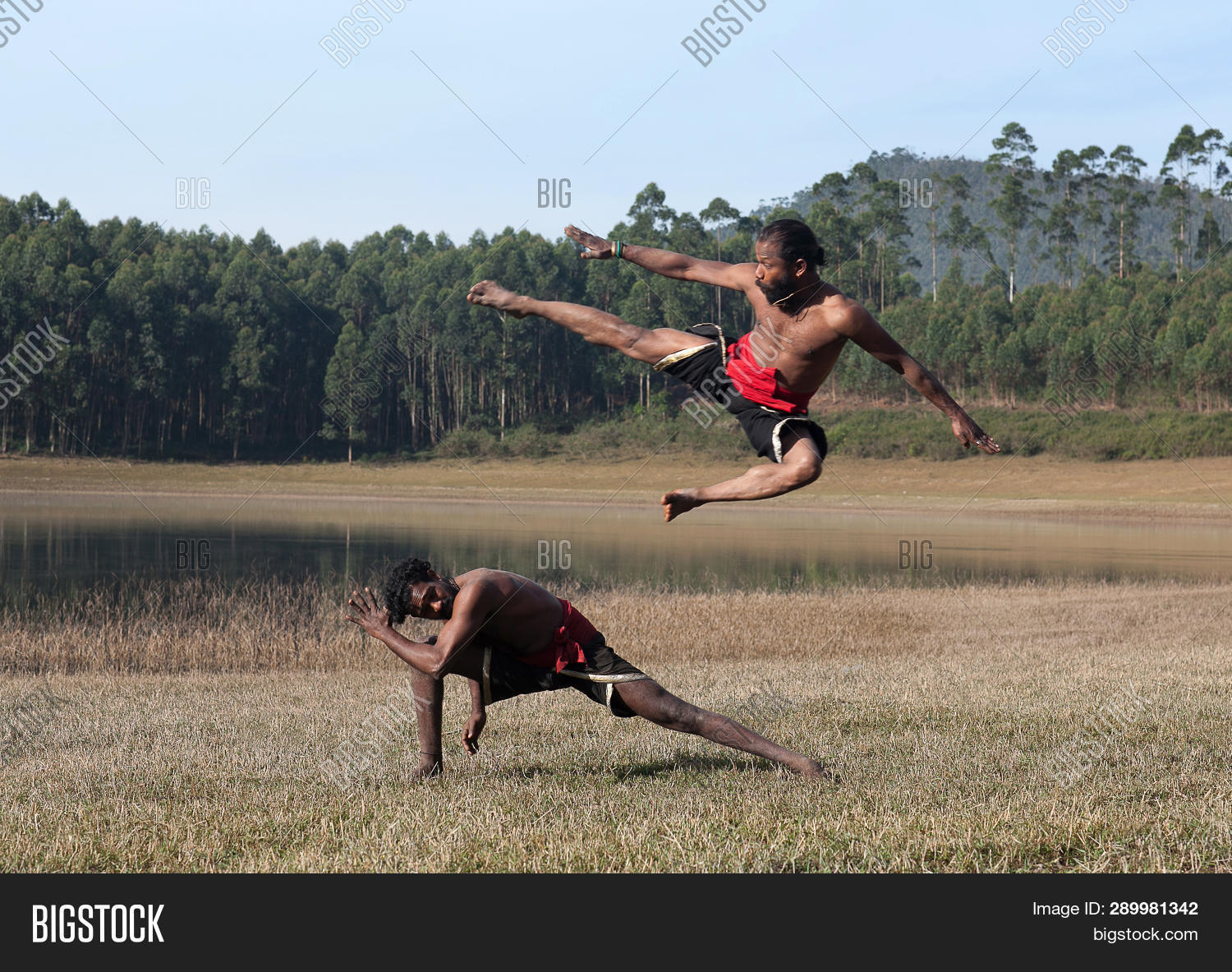 Indian Fighter Jumping Image & Photo (Free Trial) | Bigstock