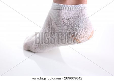 Ripped White Sock On Image & Photo (Free Trial) | Bigstock