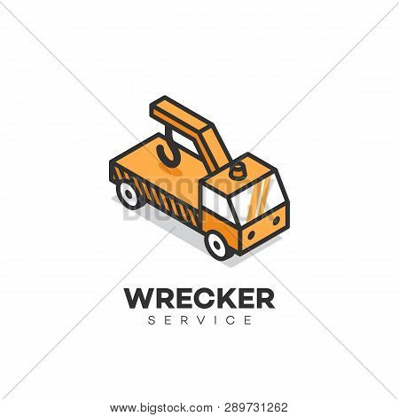 Wrecker Service Logo Vector & Photo (Free Trial) | Bigstock