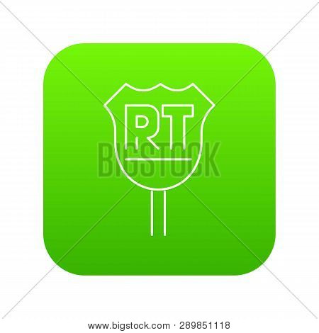 Rt Sign Icon Green Image & Photo (Free Trial) | Bigstock