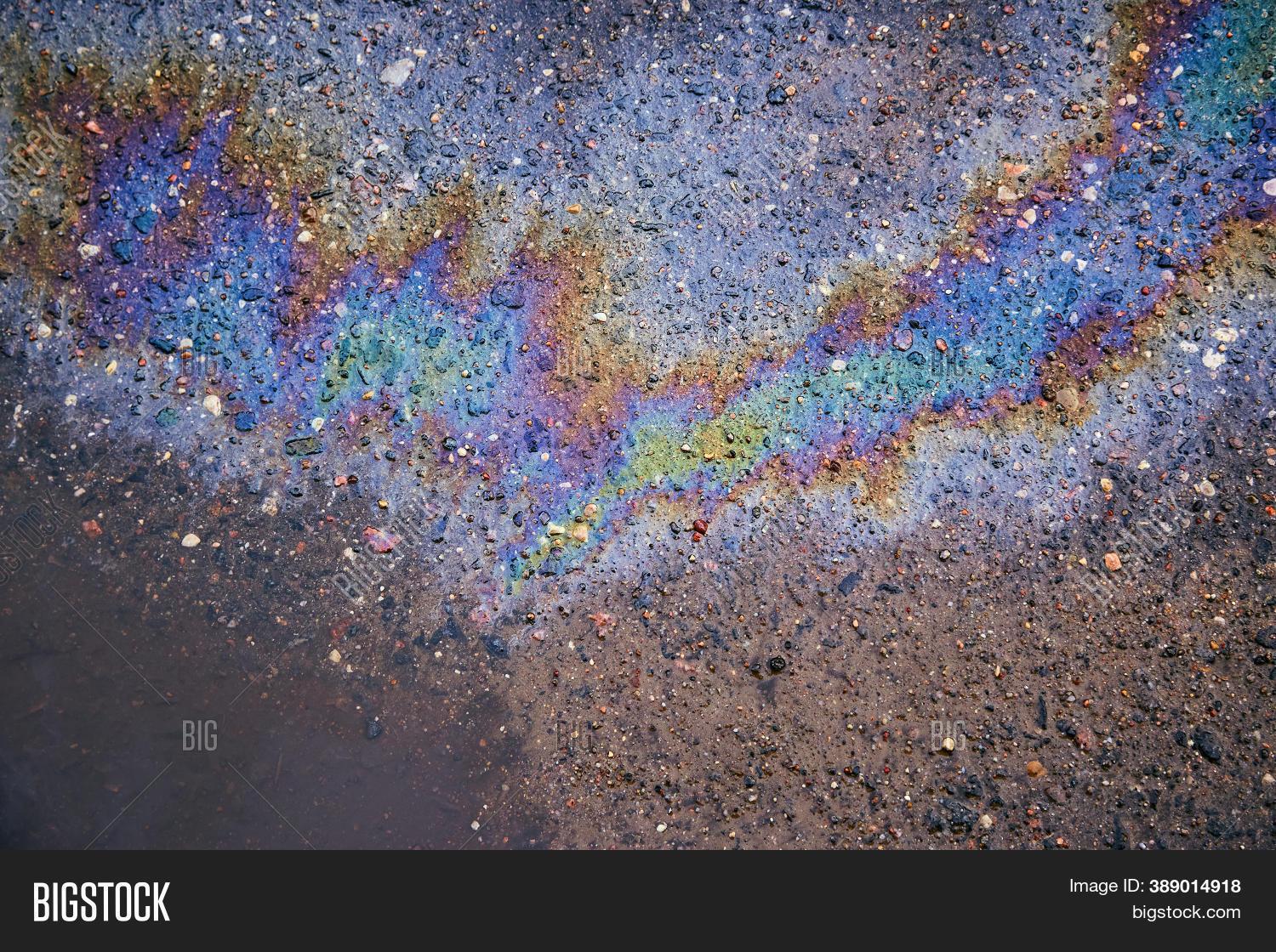 Oil Stain On Asphalt, Image & Photo (Free Trial) | Bigstock
