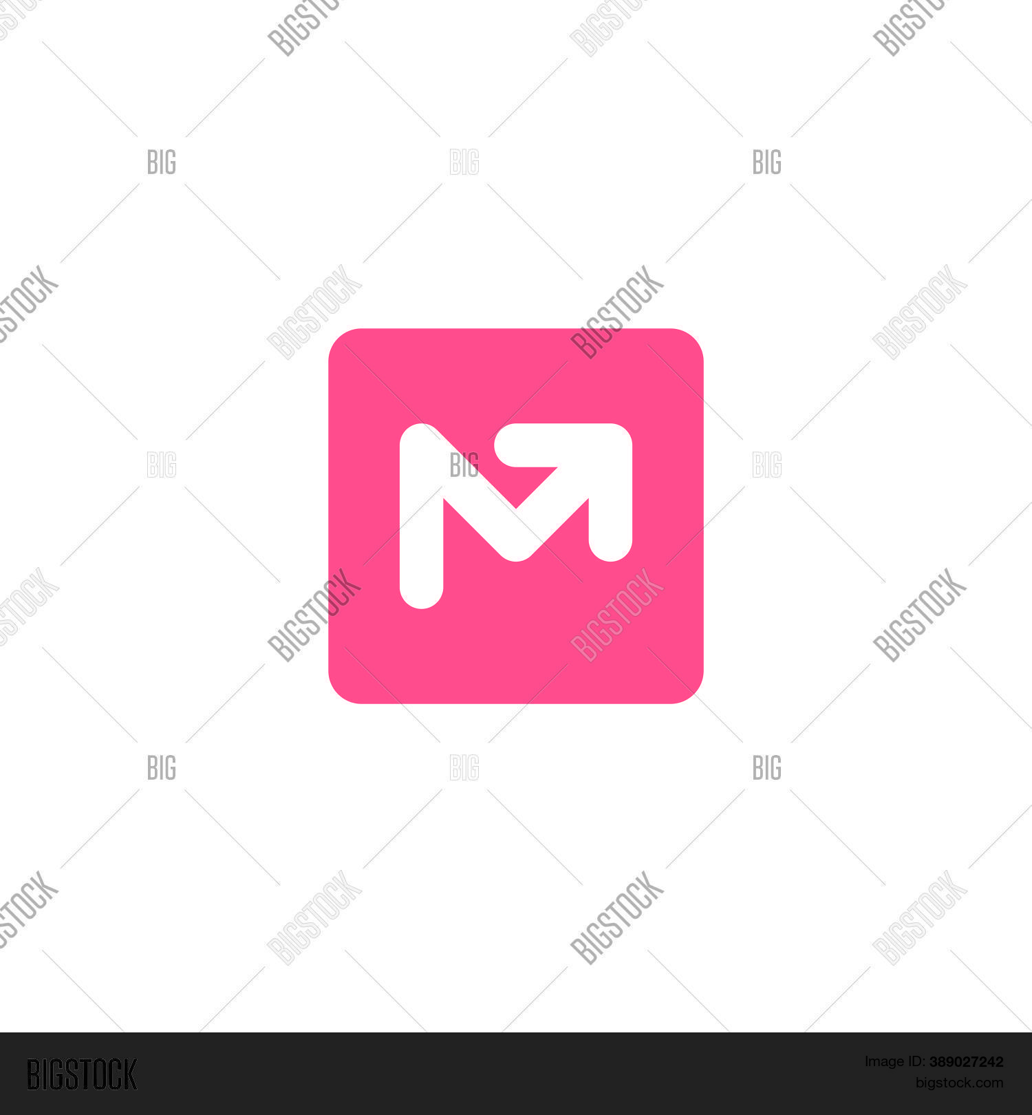 Bold Letter M Logo Vector & Photo (Free Trial) | Bigstock
