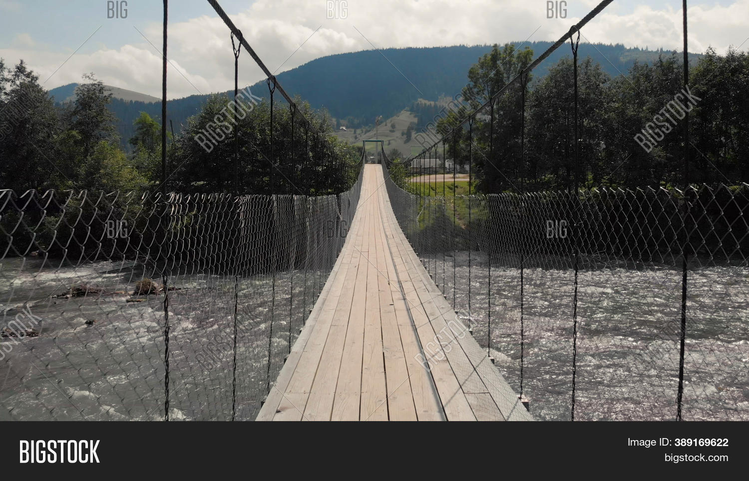 Suspension Bridge Over Image & Photo (Free Trial) | Bigstock