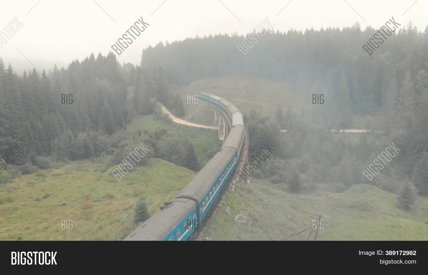 Foggy Scenery Train Image & Photo (Free Trial) | Bigstock