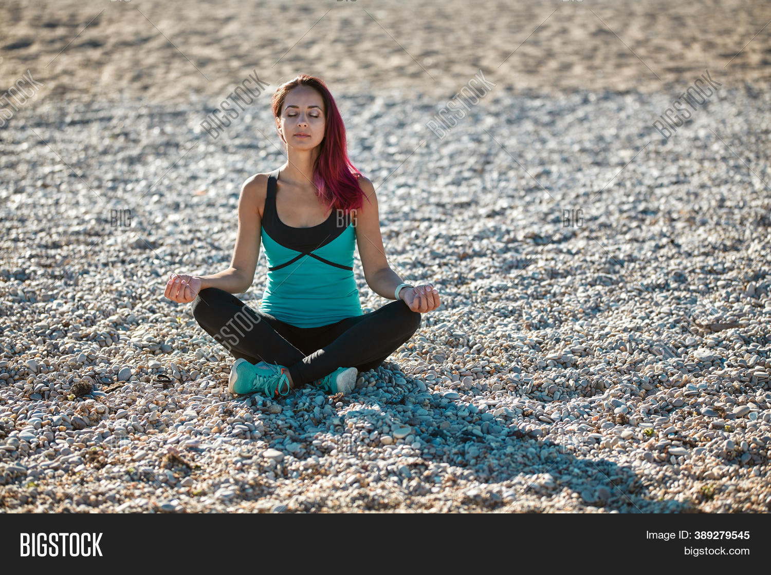 Female Meditating On Image & Photo (Free Trial) | Bigstock