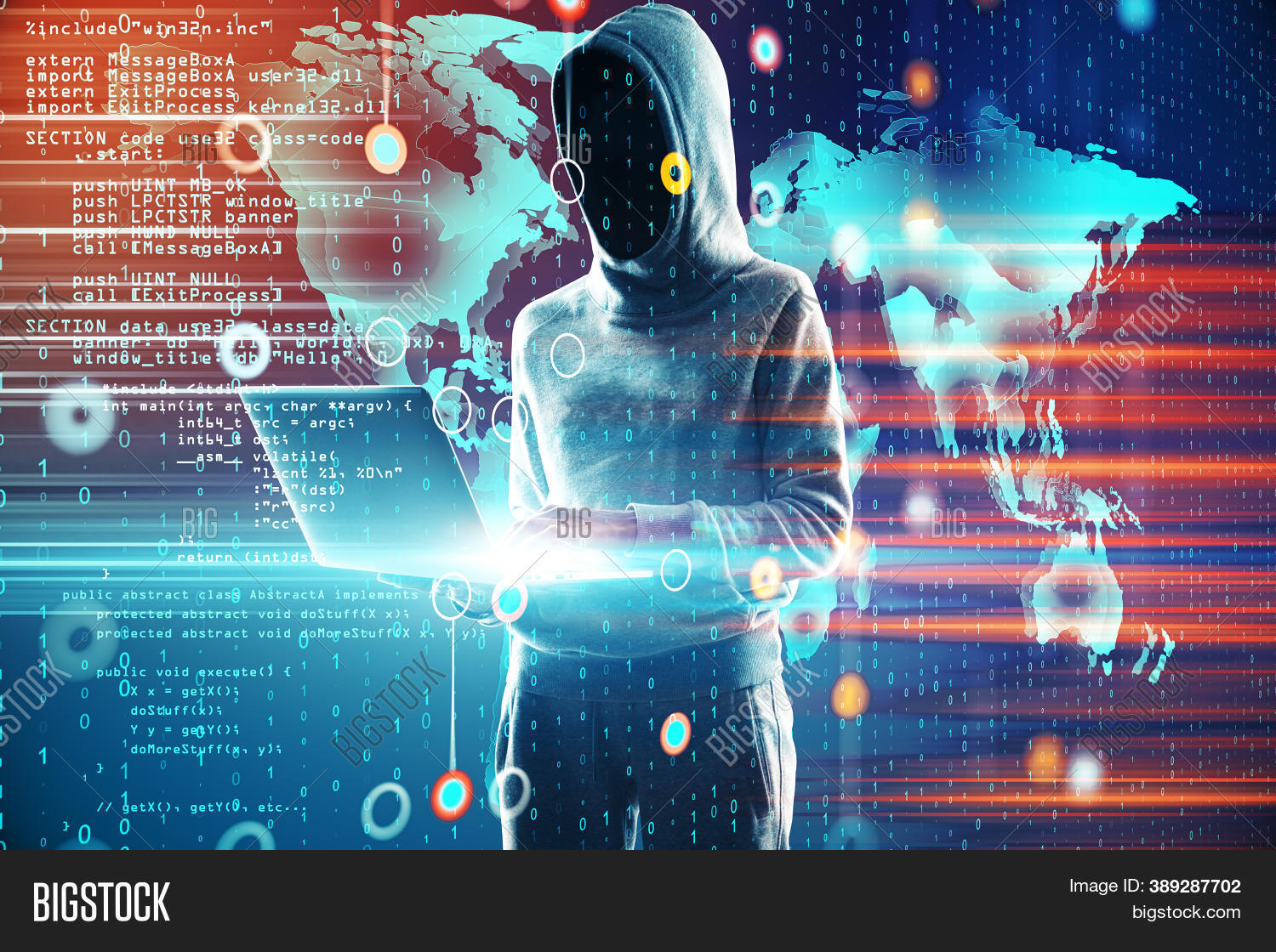 Hacker Holding Laptop Image & Photo (Free Trial) | Bigstock