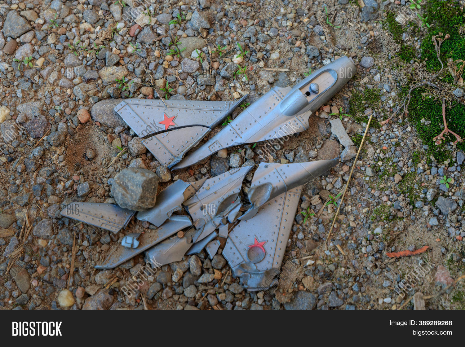Toy Fighter Jet Crash Image & Photo (Free Trial) | Bigstock