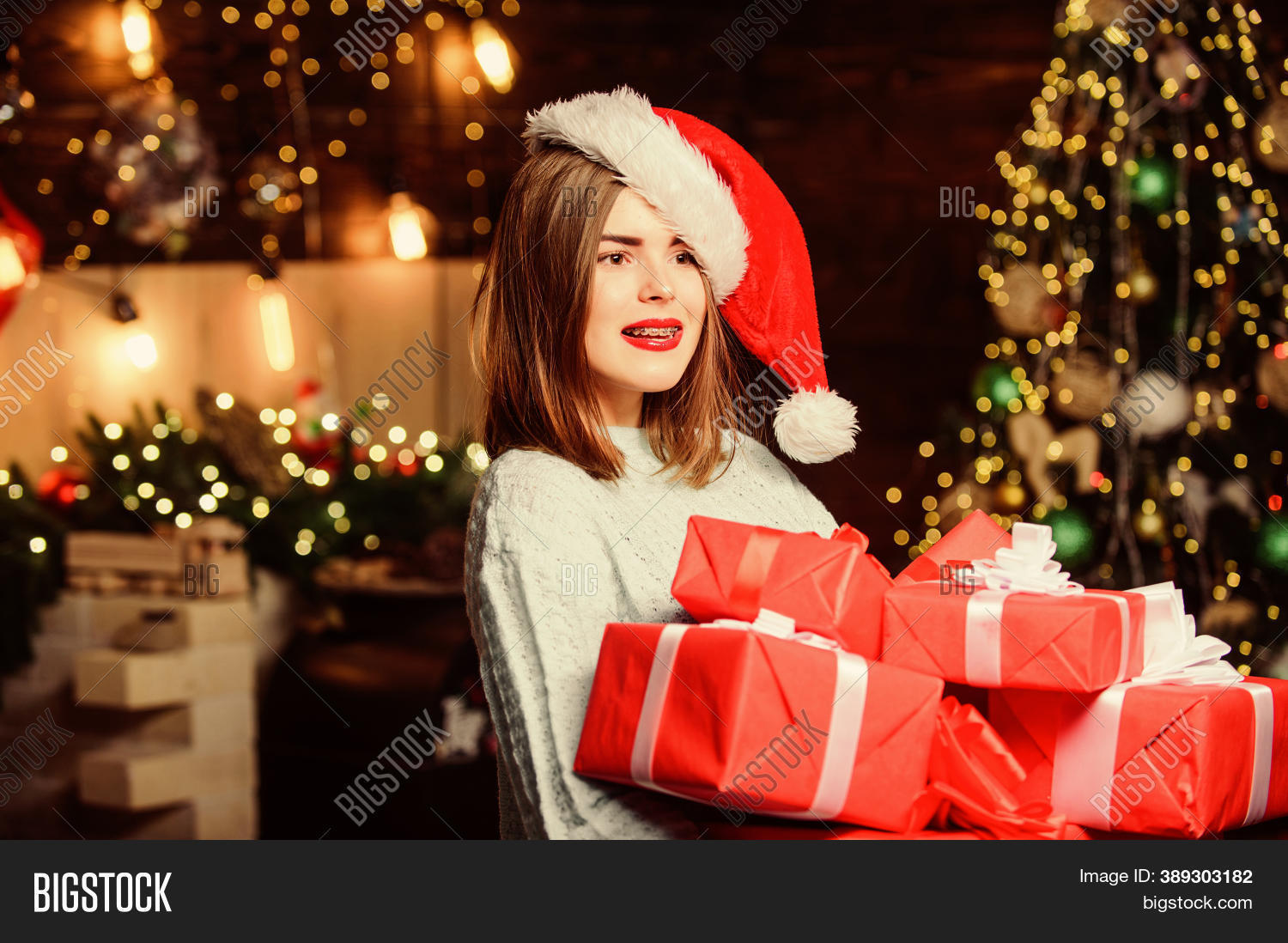 Lady Santa Celebrate Image & Photo (Free Trial) | Bigstock