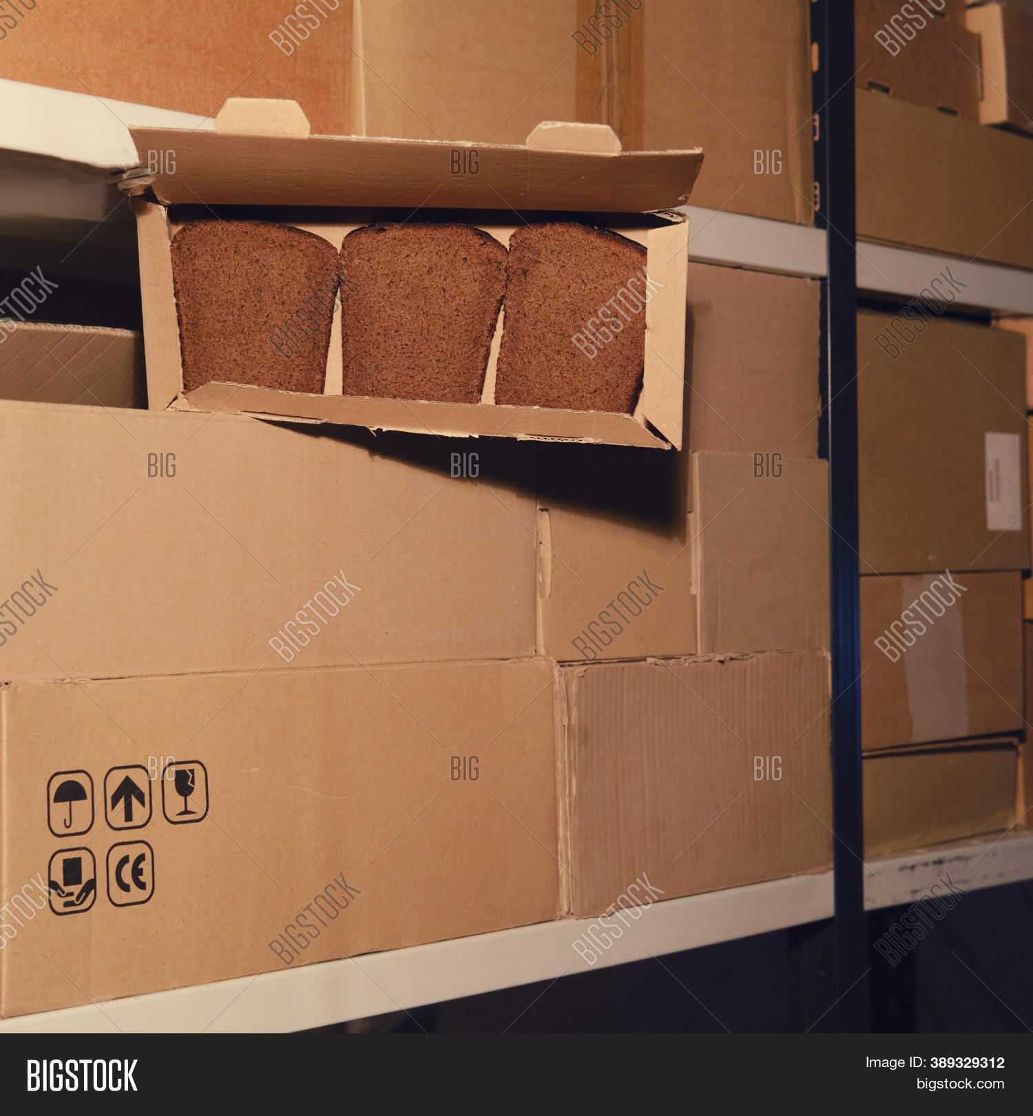 Warehouse Opened Boxes Image & Photo (Free Trial) | Bigstock