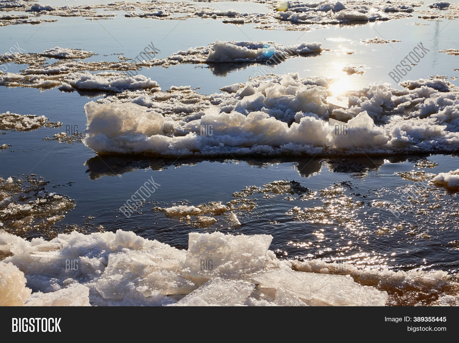 Ice Drift On River Image & Photo (Free Trial) | Bigstock
